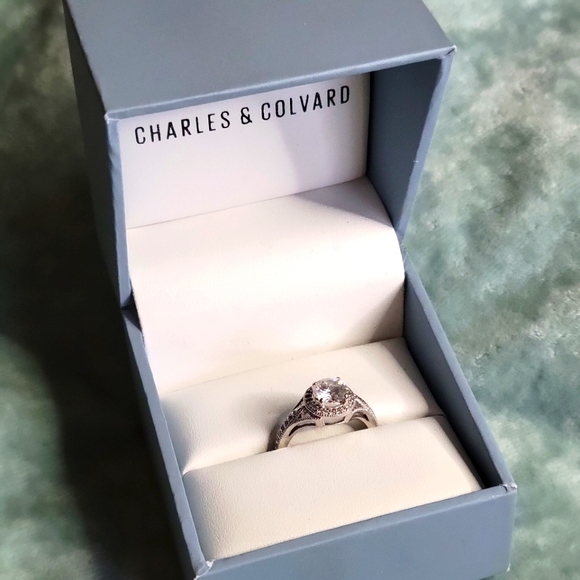 Charles & Colvard | Jewelry | Charles And Colvard Moissanite Engagement ...